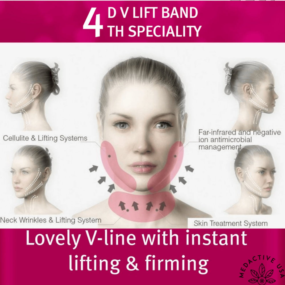 4D Adjustable Face Lift Strap For Double Chin Firming and Reduction
