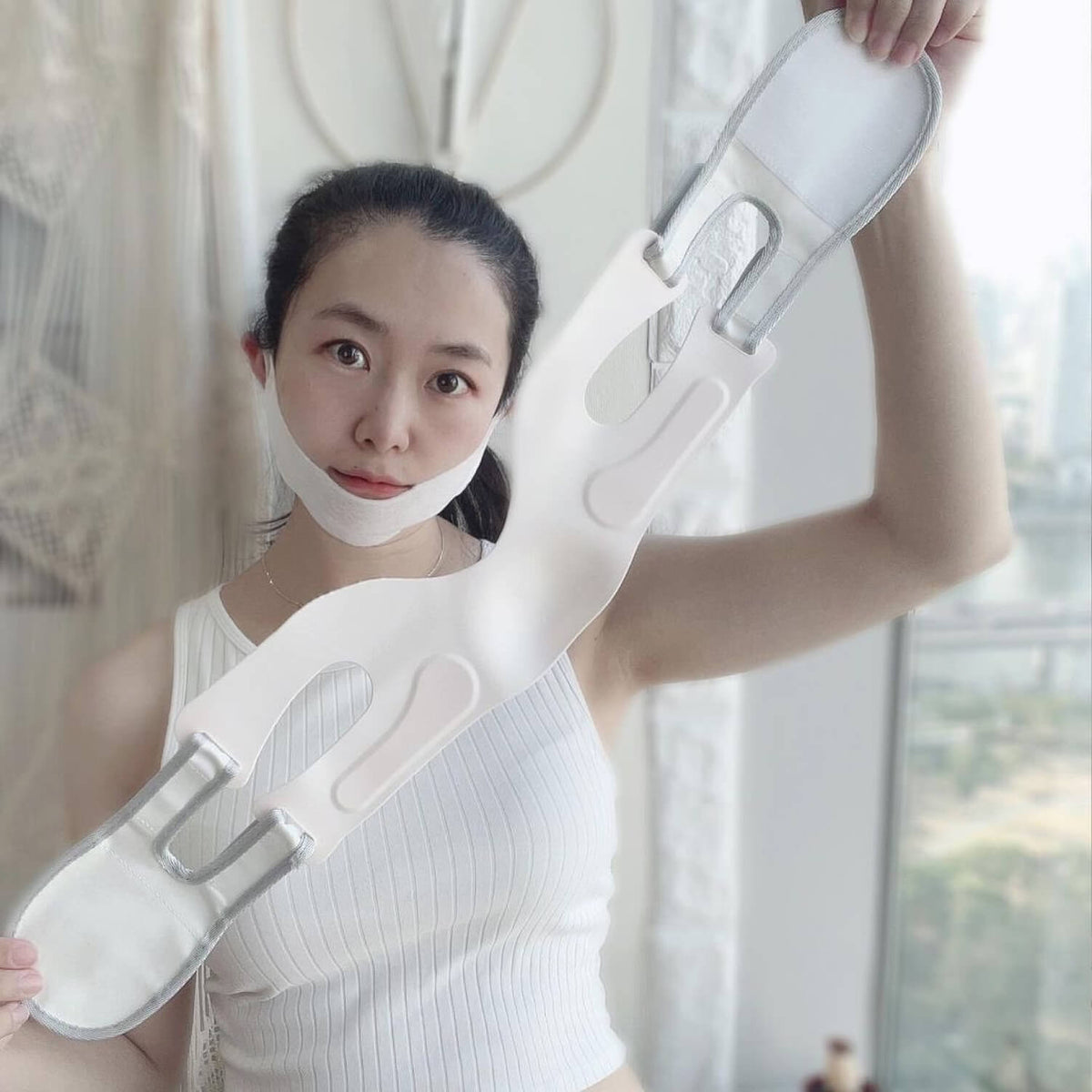 4D Adjustable Face Lift Strap For Double Chin Firming and Reduction