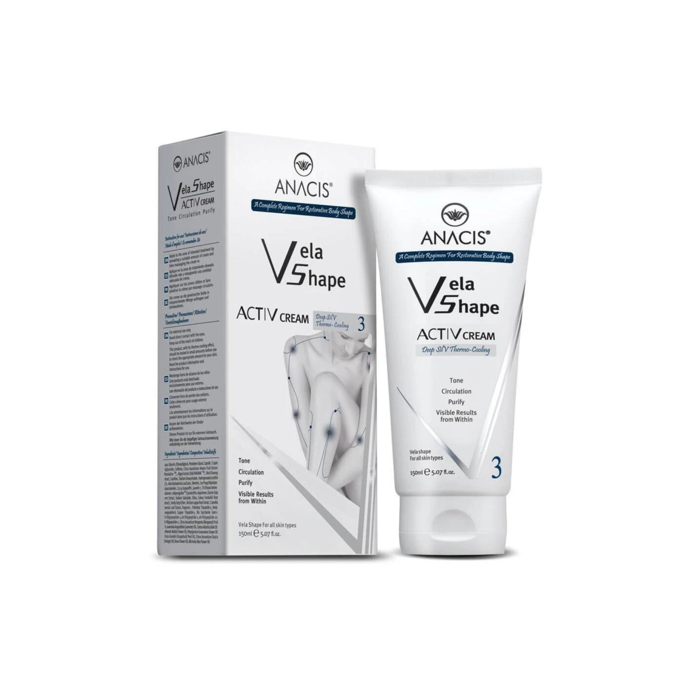 Cellulite Control Active Body Toning Skin Smoothing Cream. Anacis