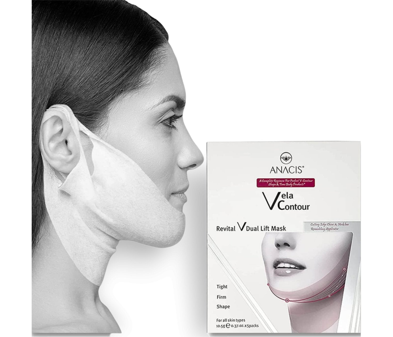 Anacis Advanced Neck Under Chin Mask Works for V-line Neck Chin Jawlin