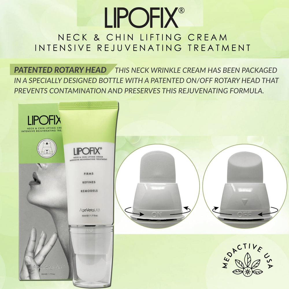 Neck Firming Double Chin Tightening Rejuvenating Cream. LIPOFIX